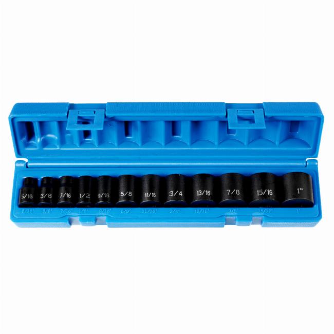 Grey Pneumatic 1202 3/8" Drive 12 Piece 12-Point Standard Fractional ...